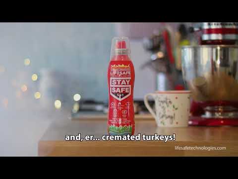 StaySafe 5-in-1 Fire Extinguisher | 'Christmas Dinner' Ad (Captions)