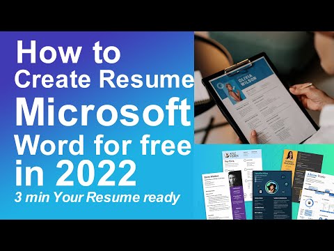 How to create resume in MS Word 2022