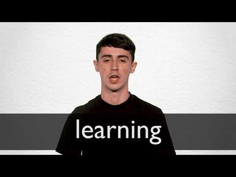 How to pronounce LEARNING in British English