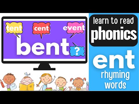 ent Words | Learn to Read & Say | Phonics Flash Cards Kindergarten School Help | ENT Sight Words