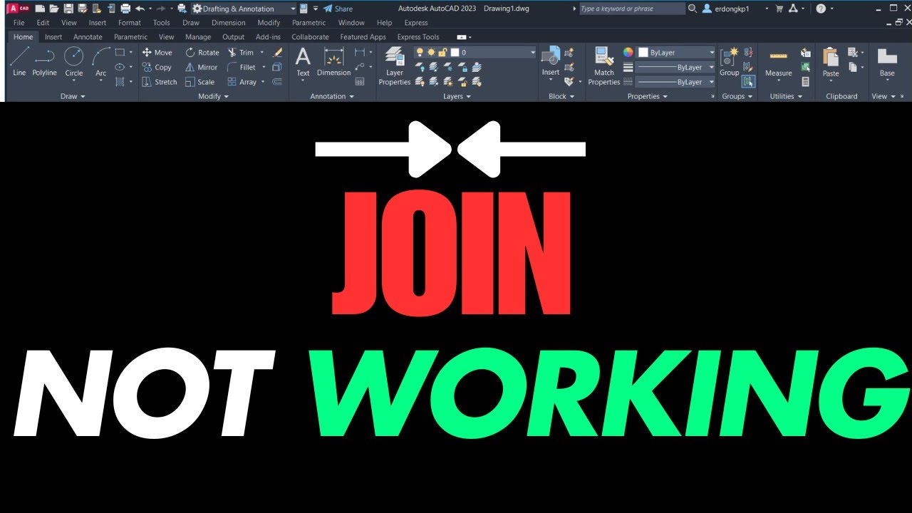 join command not working in autocad | why join command is not working in autocad