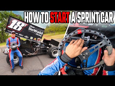 How To Start A 410 Sprint Car (900 HORSEPOWER) - 5 Easy Steps