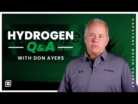 Hydrogen Q&A with Capstone Green Energy's VP of Technology, Don Ayers