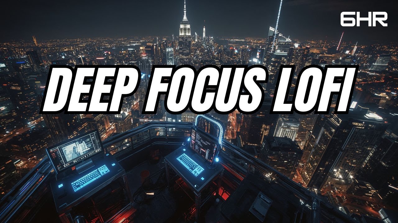 Winter 2025 Deep Focus Lofi | Cyberpunk Cafe Ambience for 6 Hours of Unbroken Concentration