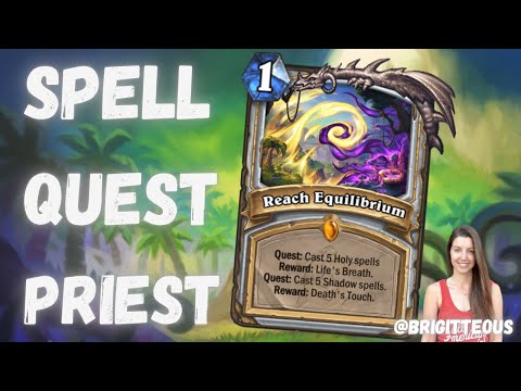 Spell Quest Priest 🦖 Hearthstone Lost City of Un'Goro 🐢 Theorycrafting 🦕vs CurlyWurdy 🌋 Deck code ➡️