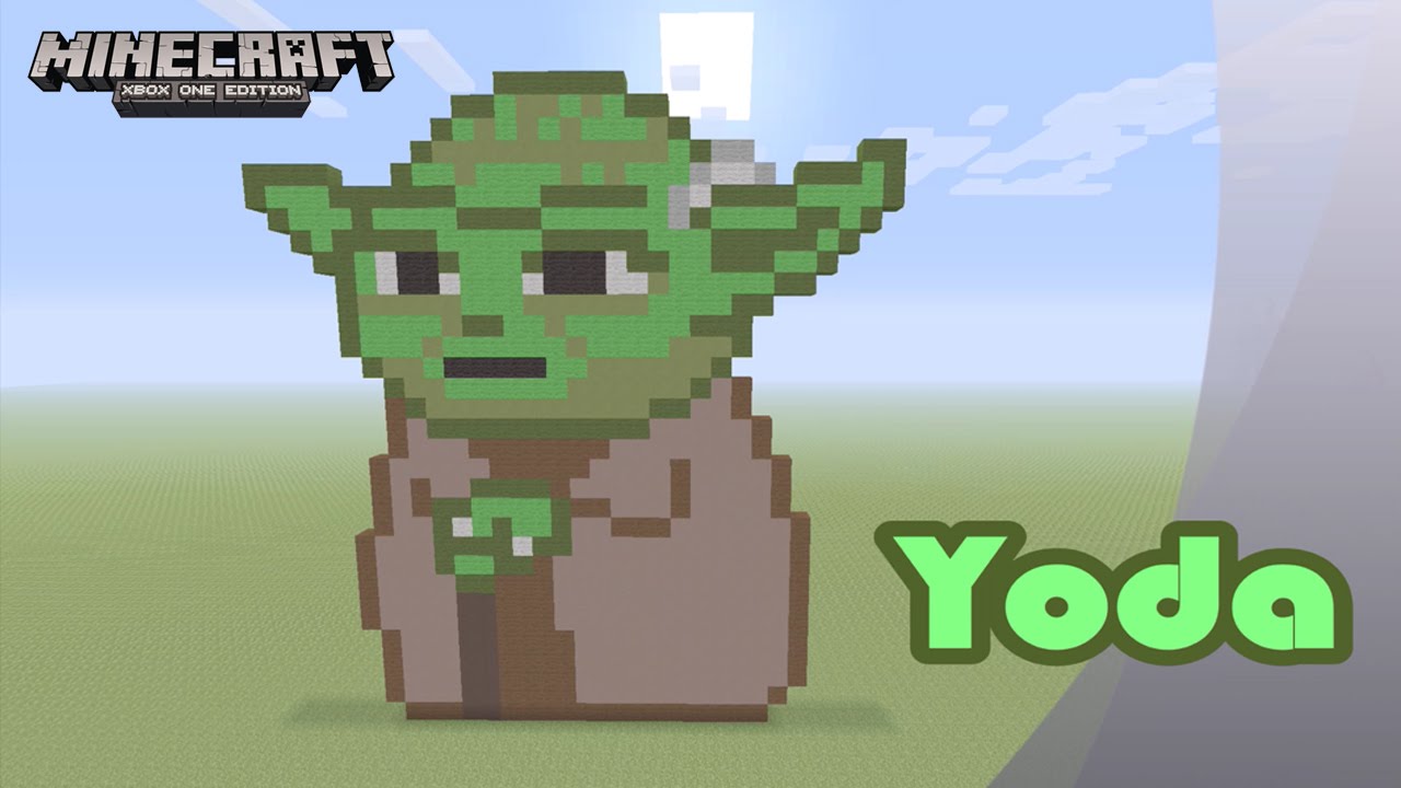 Minecraft: Pixel Art Tutorial and Showcase: Yoda (Star Wars)