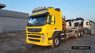 Ciężarówka hakowiec Volvo FM 460 8X2 EFFER 225/3S Kran Crane + VDL ...