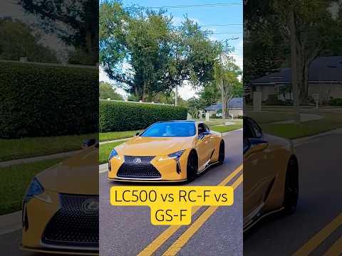 Lexus LC500 vs RC-F vs GS-F: Owners Perspective #lexus #lc500 #gsf #rcf #lexuslc500 #v8 #shorts