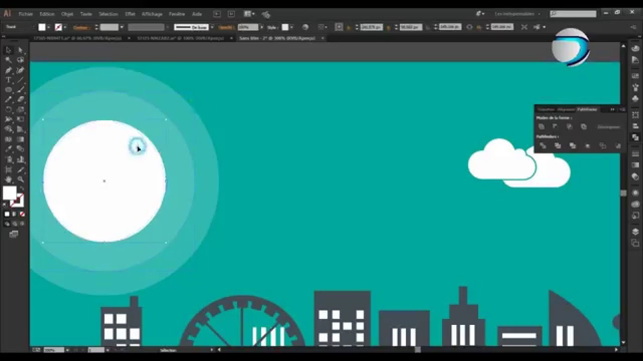 Adobe Illustrator :Create  Facebook cover-timeline image Full HD for your page!