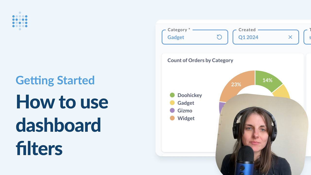 How to use dashboard filters | Getting started with Metabase