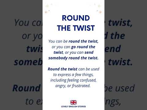 BRITISH ENGLISH VOCABULARY | What does 'round the twist' mean? | Lovely English Stories #shorts