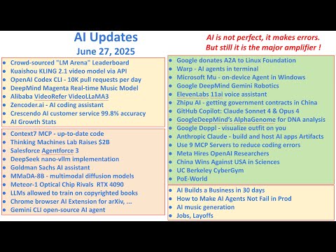 Have you heard these exciting AI news? - June 27, 2025 AI Updates Weekly