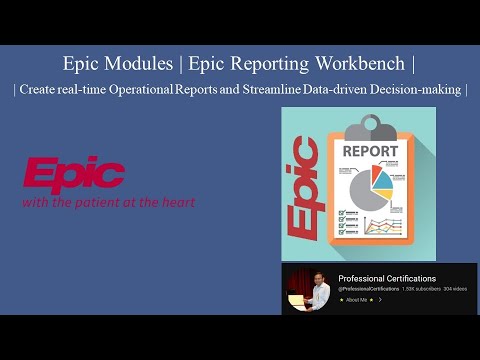 Epic Systems modules | Epic Reporting Workbench |
