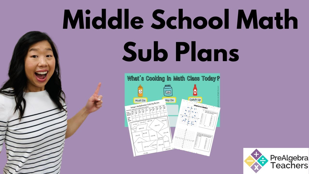 Middle School Math Sub Plans