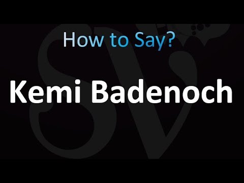 How to Pronounce Kemi Badenoch