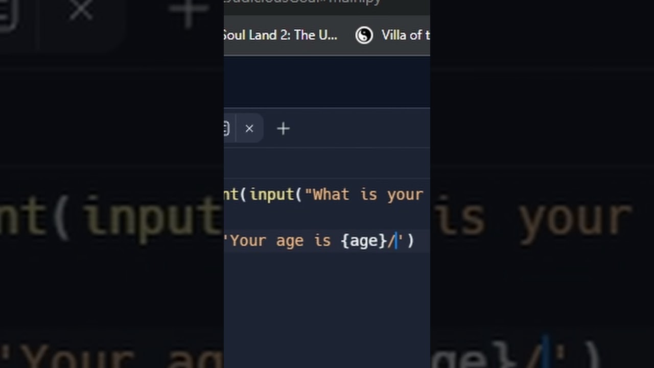 Short  - How to do Input in python as int