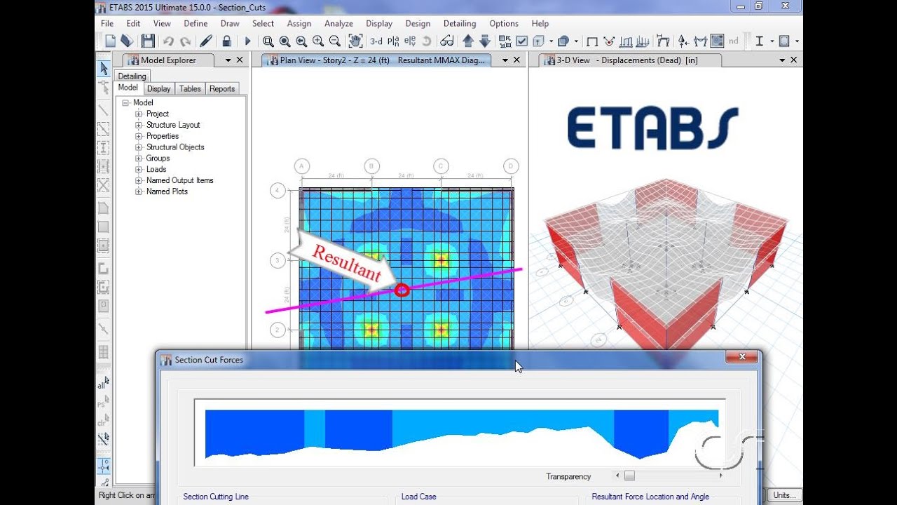 ETABS - 18 Section Cuts: Watch & Learn