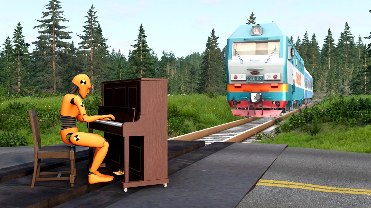 Dummy's Bad Day 😱 - Train Accidents #18 | BeamNG.drive