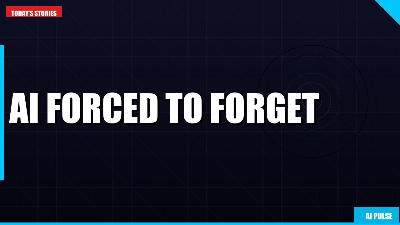 AI That Forgets on Purpose & Anthropic's Surprise Fee (6 Stories)