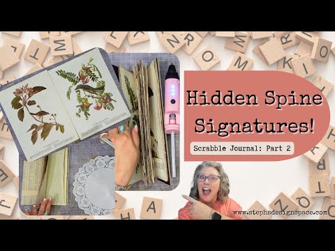 Making Signatures for My Scrabble Board Junk Journal | Hidden Spine & Vintage Pages