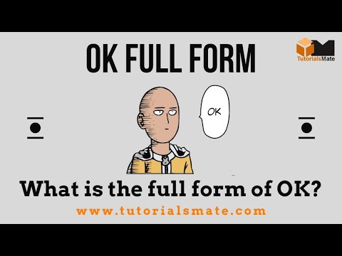 OK Full Form: What is the full form of OK? | History | Meaning | Forms of OK | OK Emoji, and more...