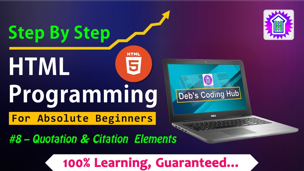 HTML for Beginners #8 | SEBA Class 10 - Chapter 2 | Quotation & Citation Elements