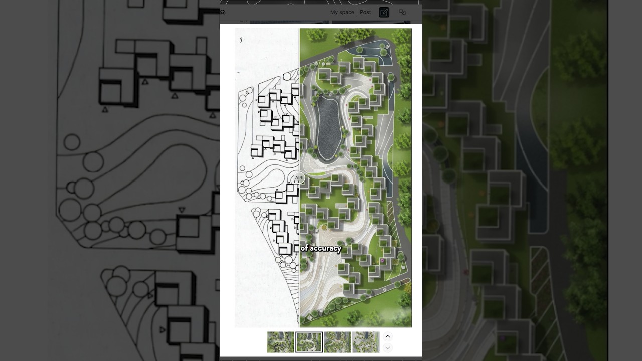 Render MASTERPLAN with AI ACCURATELY 🔥 🤯 #architecture