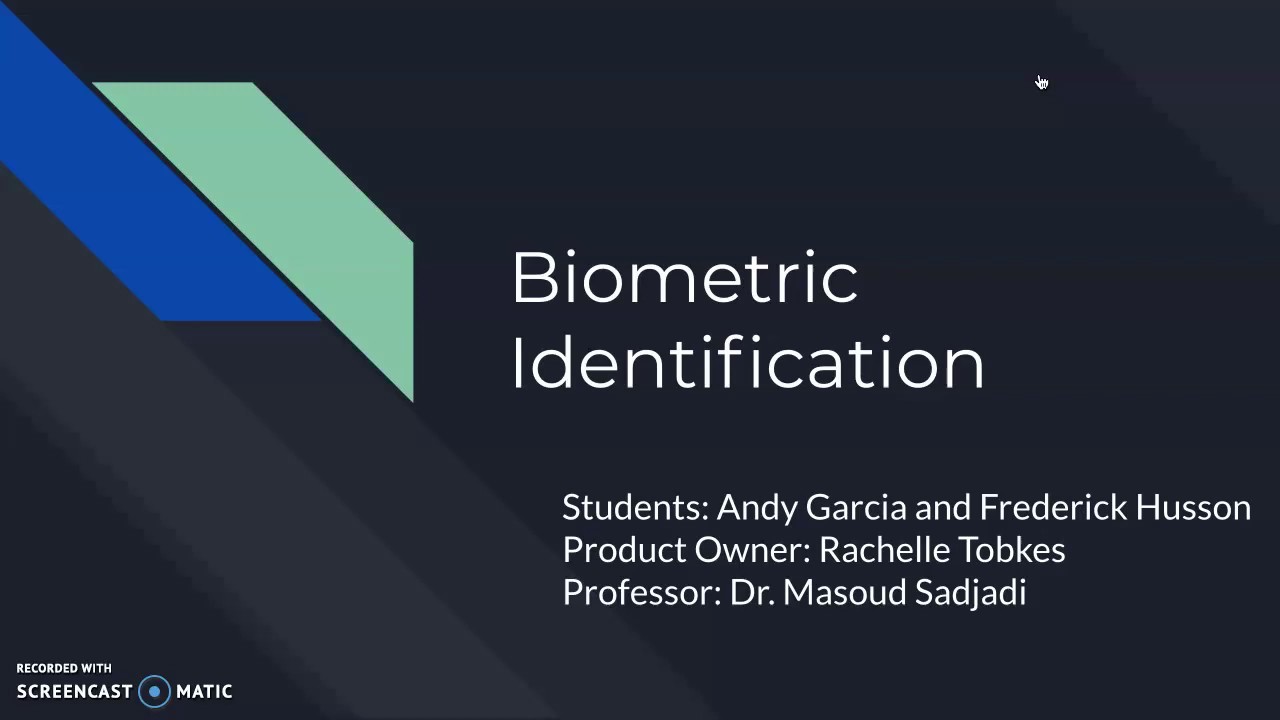 Biometric Identification Introduction