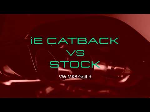 iE VS. STOCK | CATBACK EXHAUST SYSTEM FOR VW MK8 GOLF R