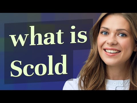 Scold | meaning of Scold