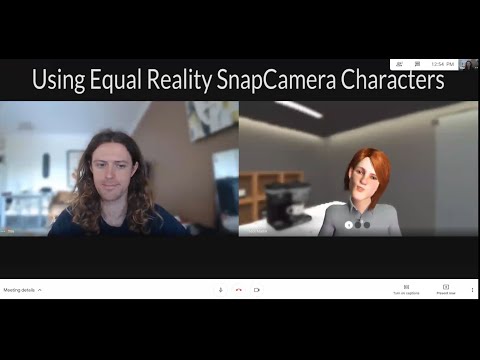 How to use AR character filters in video chat using Snap Camera