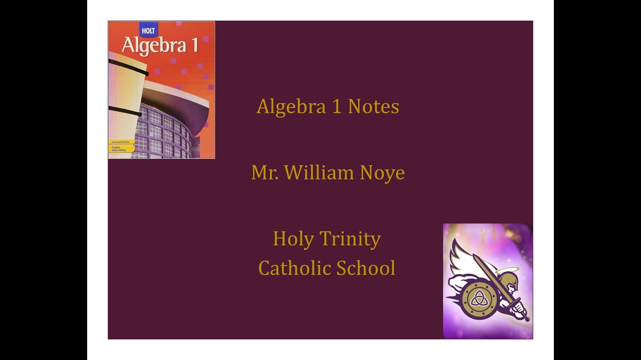 Algebra 1 Chapter 7 Lesson 3 Notes