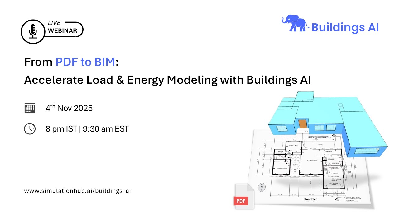 Webinar - From PDF to BIM: Accelerate HVAC Load & Energy Modeling with Buildings AI