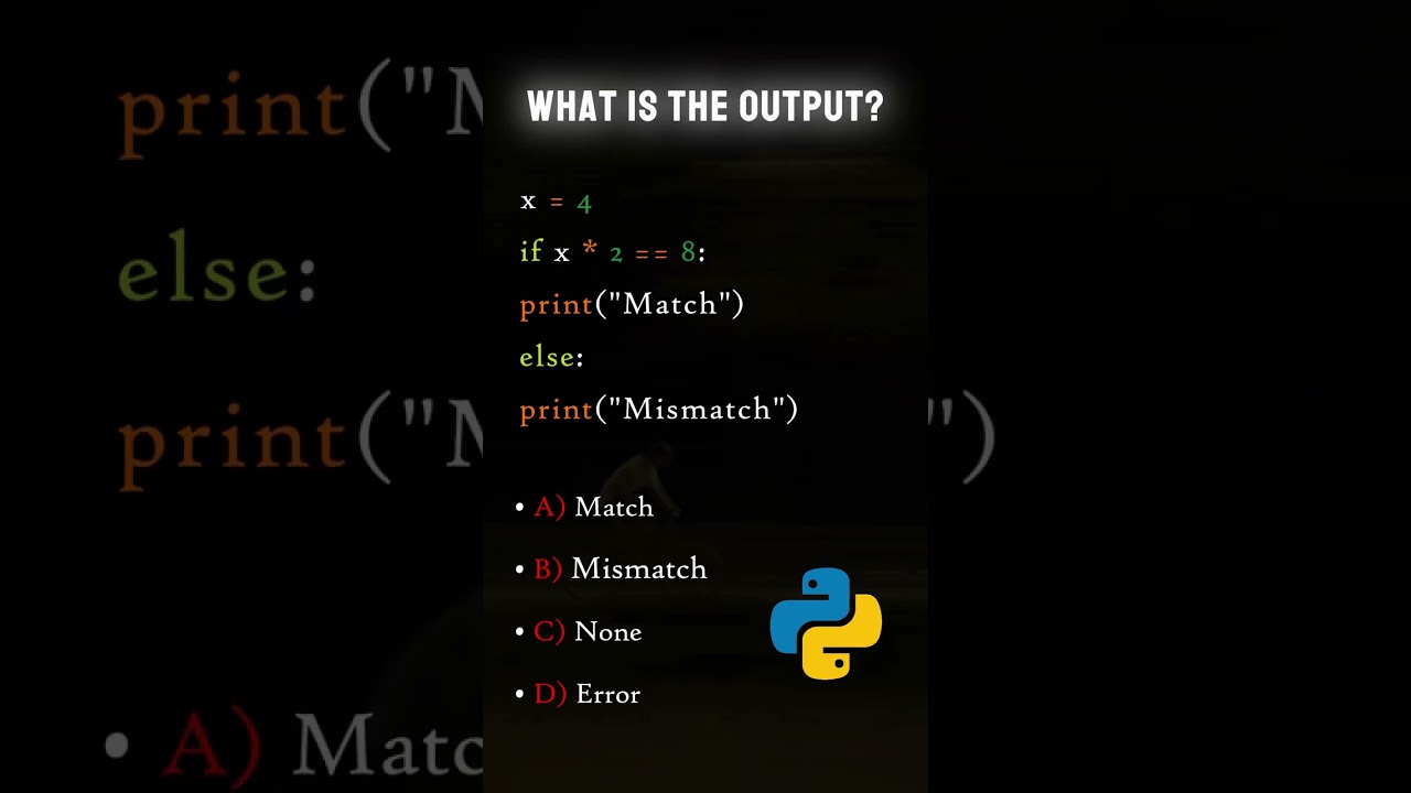 Guess the output for python. #coding #output #python #programminglanguages #backend