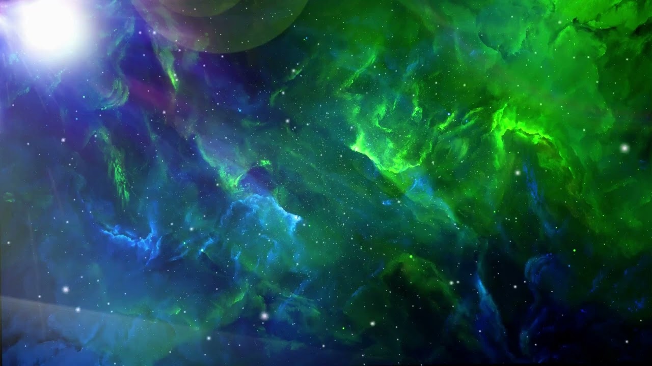 Space Relaxing Music | Green Nebula | Calm the Mind and Sleep