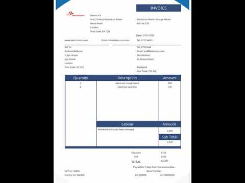 Create Free invoices and receipts