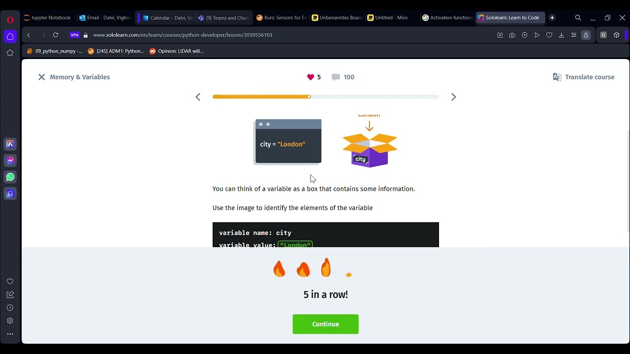 03 Memory & Variables | Python Developer | Sololearn