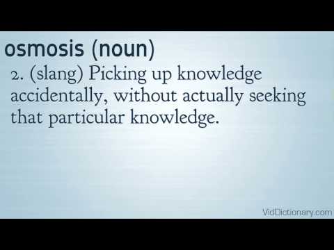 osmosis - definition