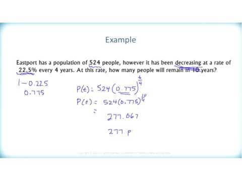 Math 3201 – U6 Ch.6 Sec.6.4 & 6.5 - Application Problems of Exponential Functions