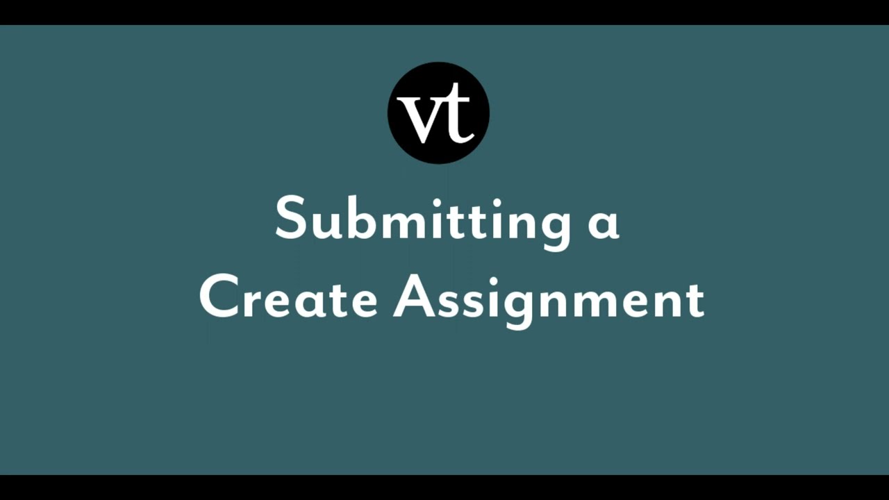 Submitting a VoiceThread Create Assignment (Student View)