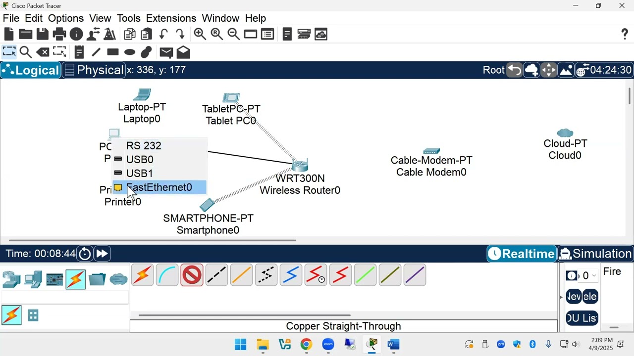 Packet Tracer SOHO Network (In Class)