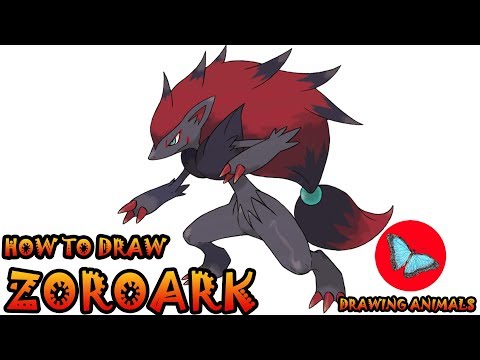 How To Draw Zoroark from Pokemon – I'm Youtuber – Follow my videos to ...