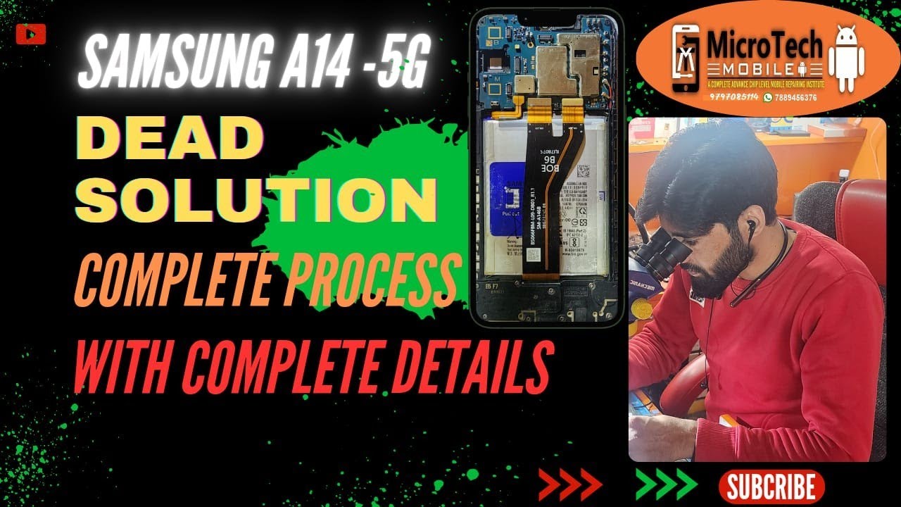 Samsung A14 5G dead solution / complete process/complete details/#smartphone/#repair /#fix