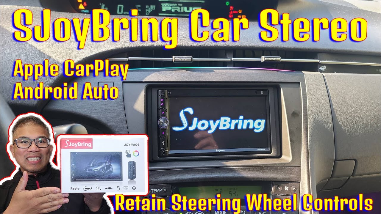 How to install SjoyBring W006 Car Stereo with Wireless Apple Carplay Android Auto on a Toyota Prius
