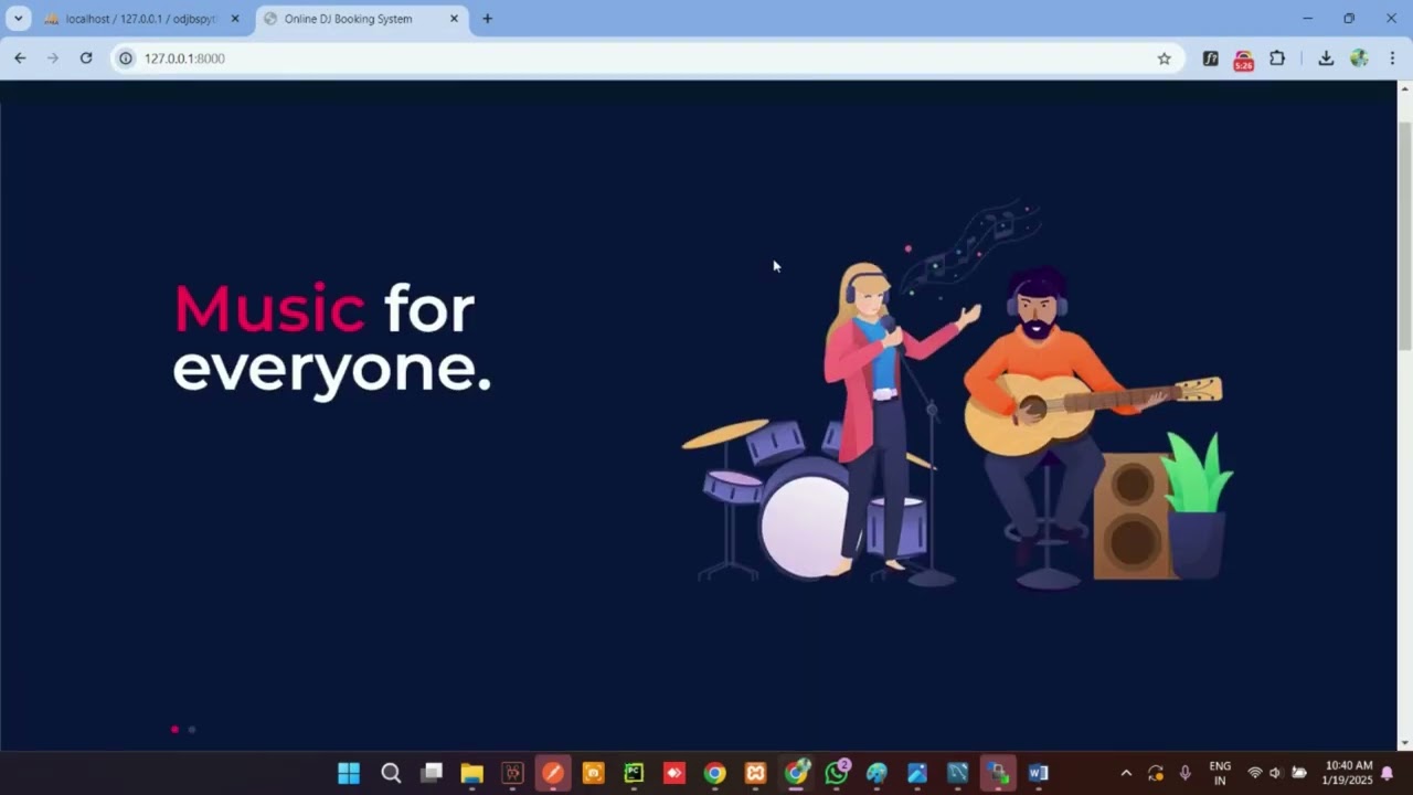 Online DJ Booking System using Python Django | PythonCodeverse