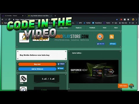 Nvidia Geforce Now Code Generator - 04/2022