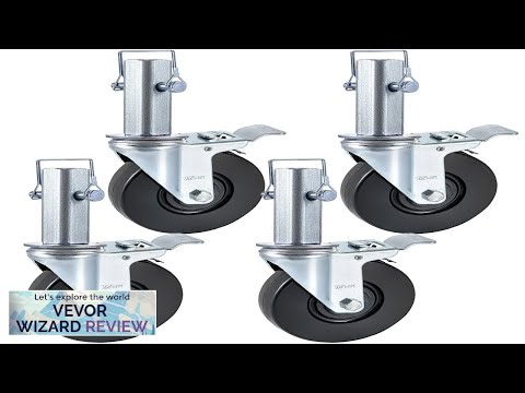 VEVOR 4 Pack 5Inch Scaffolding Rubber Swivel Caster Wheels with Dual Locking Review