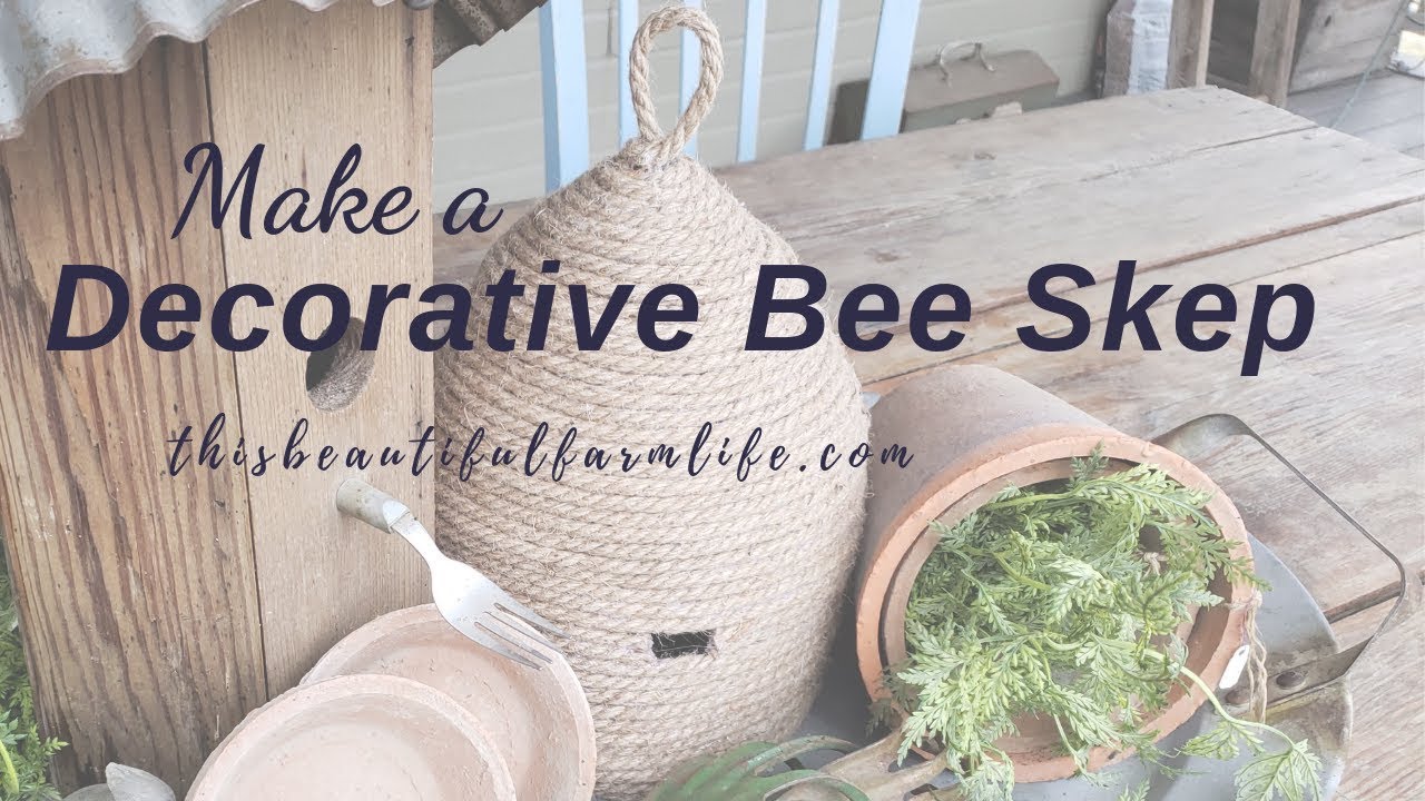 How to Make a Decorative Bee Skep