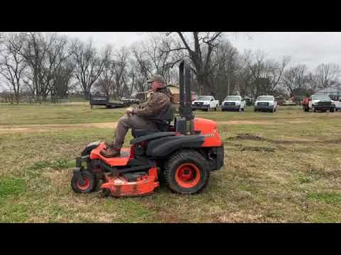 Lot 637 Kubota Mower. Auction ends 3/13/23. Visit www.nuttauction.com to bid