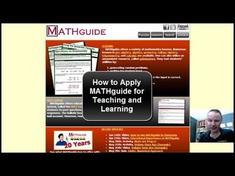 How to Apply MATHguide for Teaching and Learning